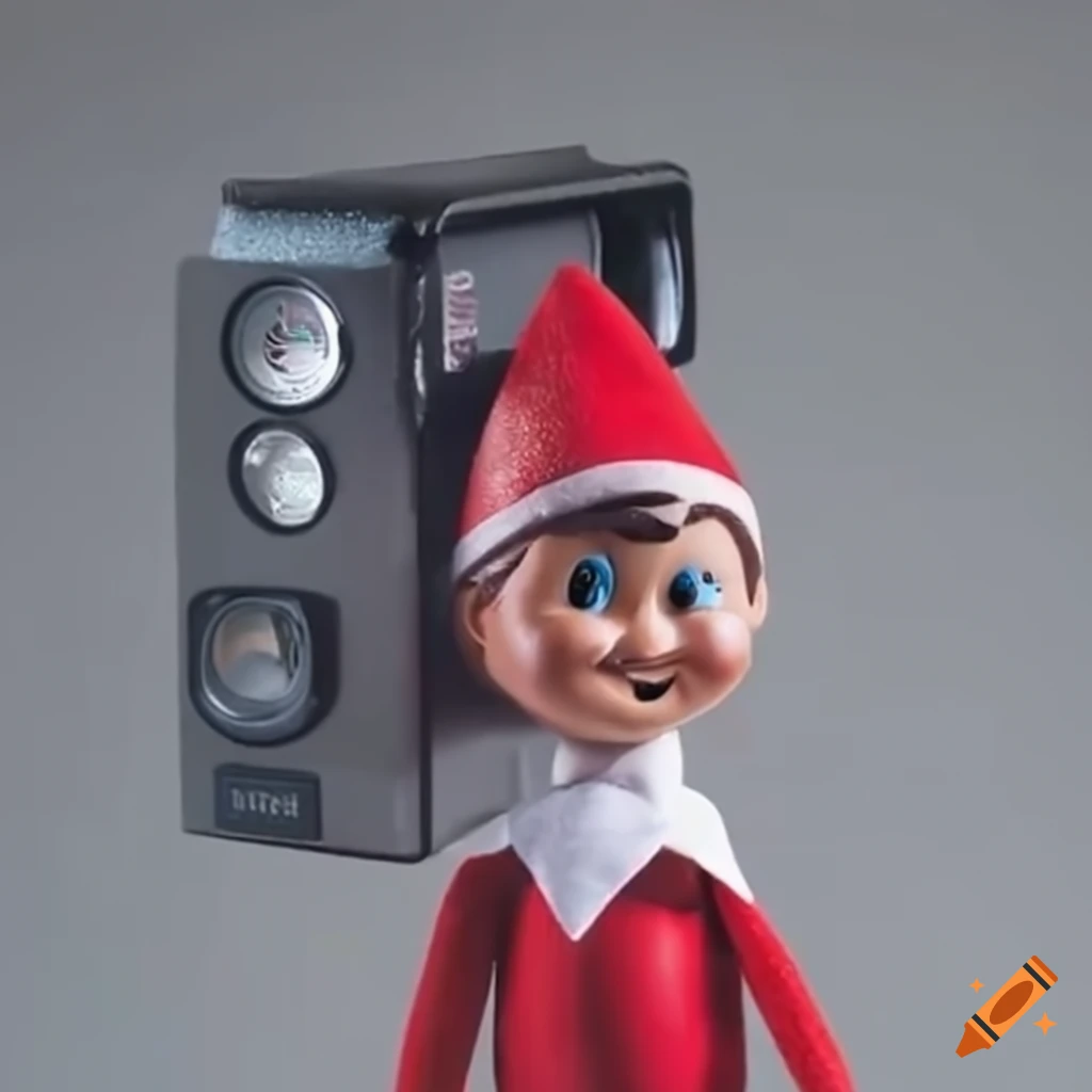 Elf on the shelf police speed camera on Craiyon