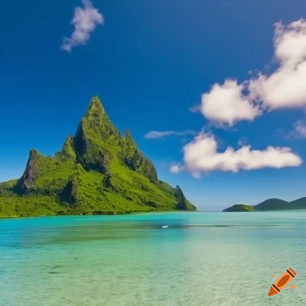 Landscape of tahiti, french polynesia on Craiyon