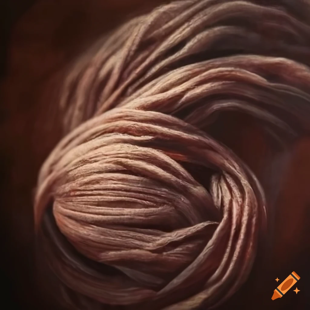 Filamented dusty silk thread oil painting representing lifefindsaway on ...