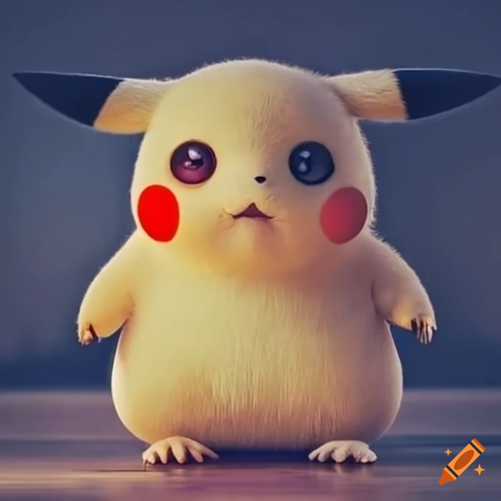 Adorable Pikachu surrounded by a mysterious phenomenon on Craiyon