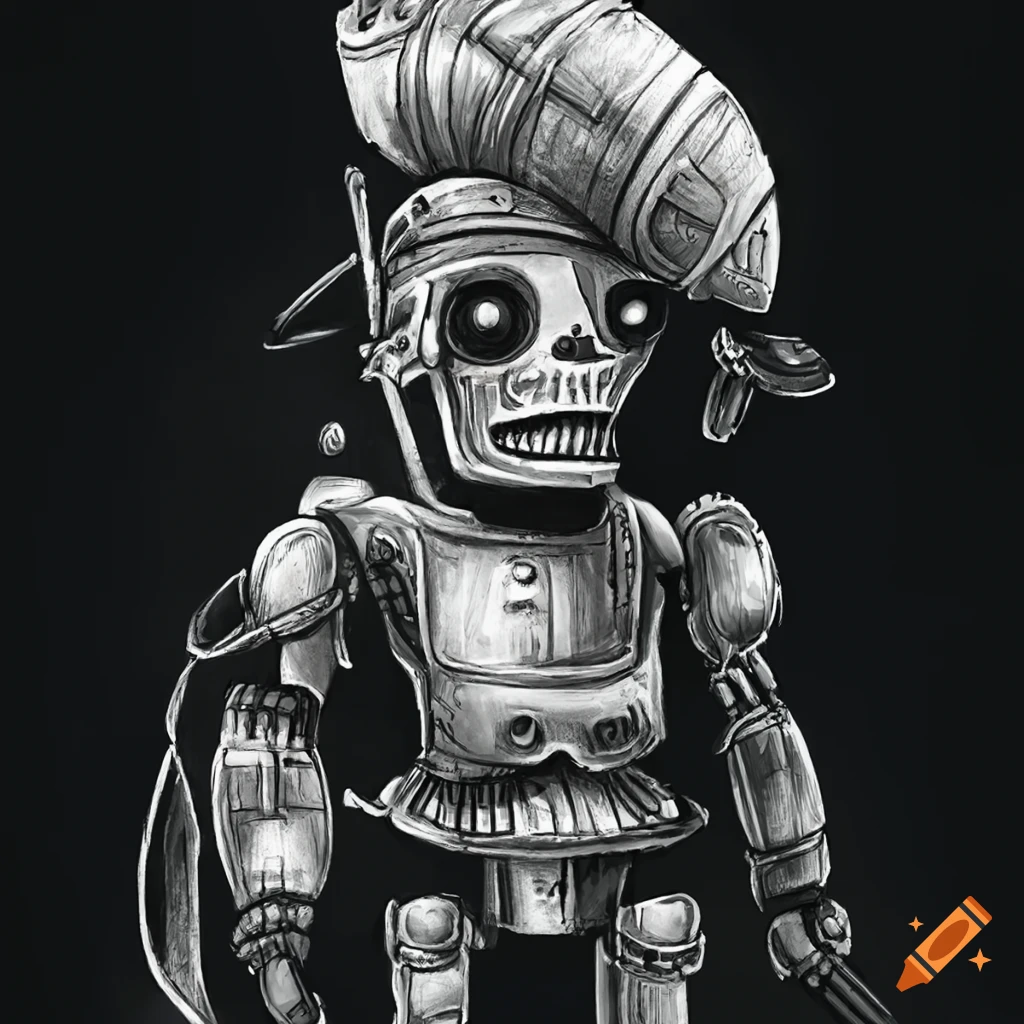 Pirate robot on Craiyon