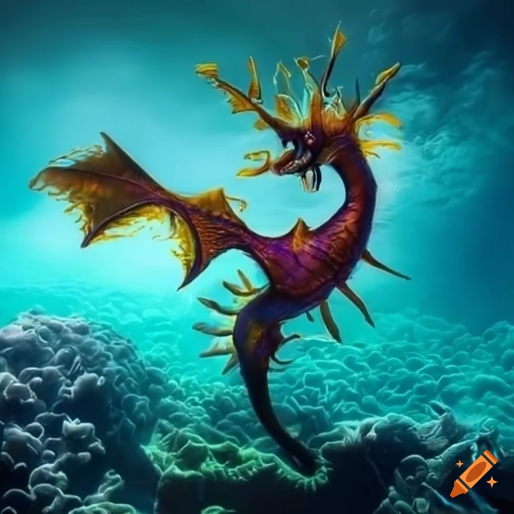 Sea dragon on Craiyon