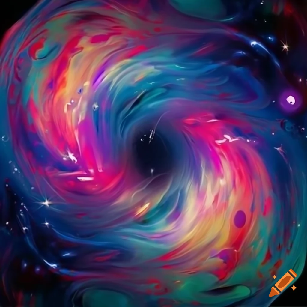 Abstract universe illustration on Craiyon