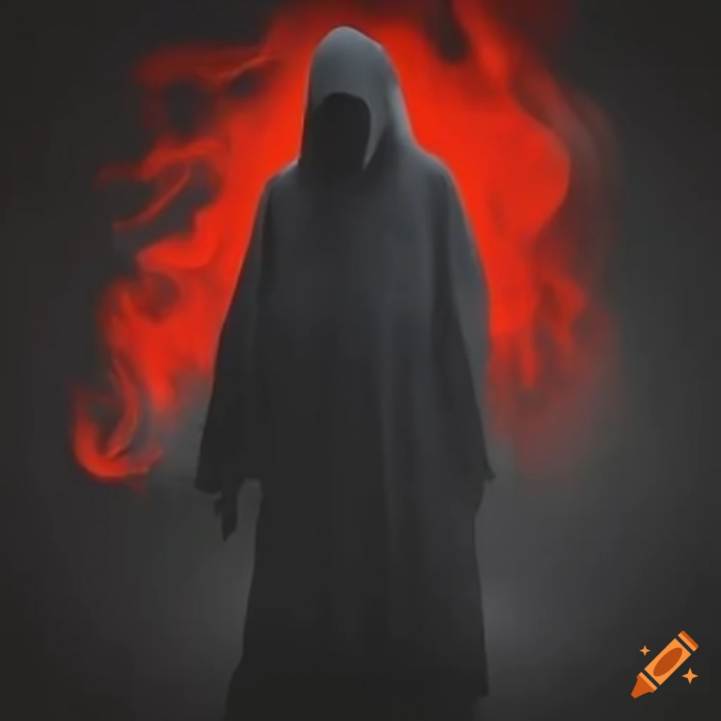 Ghostly firefighter in a dark setting on Craiyon