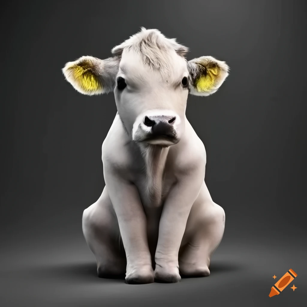 Sitting calf on Craiyon