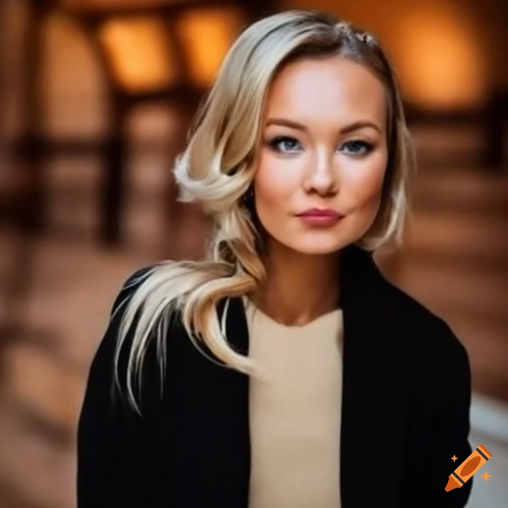 Ebba busch in traditional eskimo attire on Craiyon