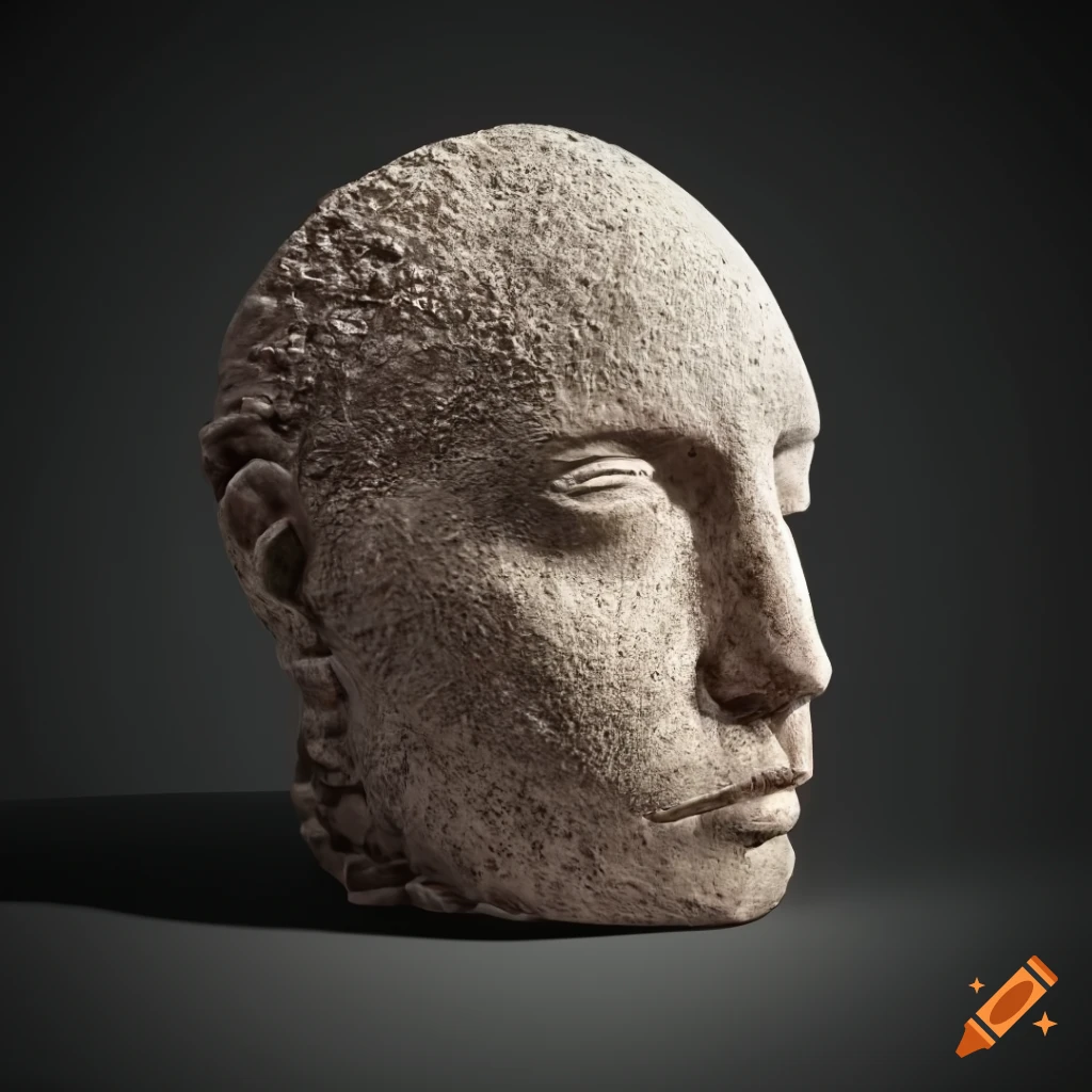 Smooth texture on a sculpture on Craiyon