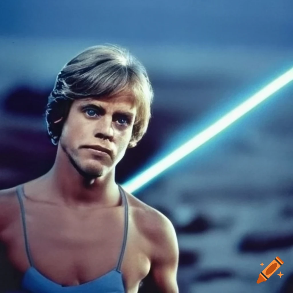 Mark Hamill as Luke Skywalker in a Bacta Tank scene from Star Wars ...