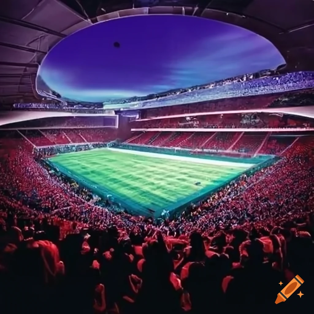 Soccer stadium with 1000 seats on Craiyon