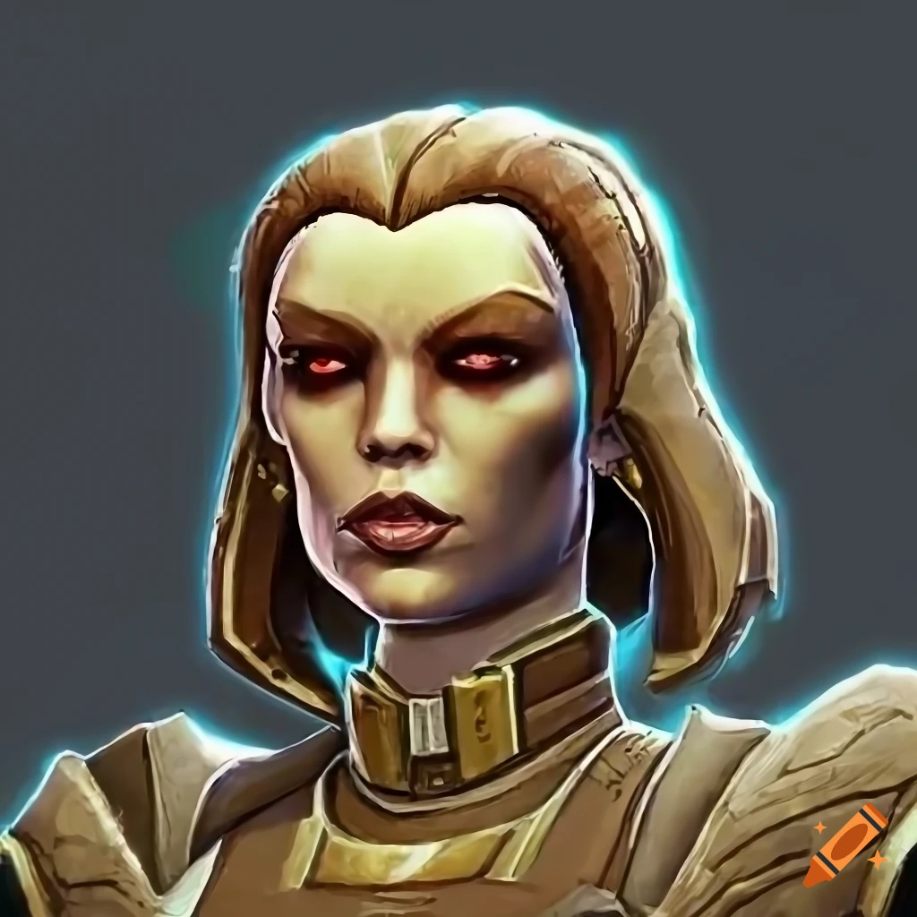 Legendary jedi knight in ancient ruins exuding power and strength on ...