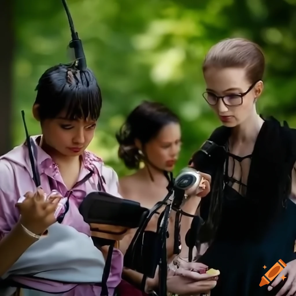 People participating in organized park gatherings using ham radios on ...