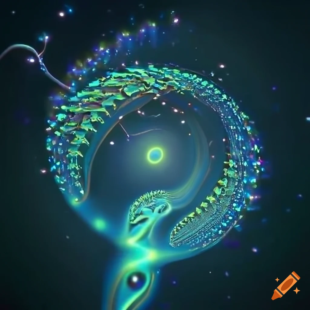 Vibrant interconnected network of glowing nodes with a radiant ai ...