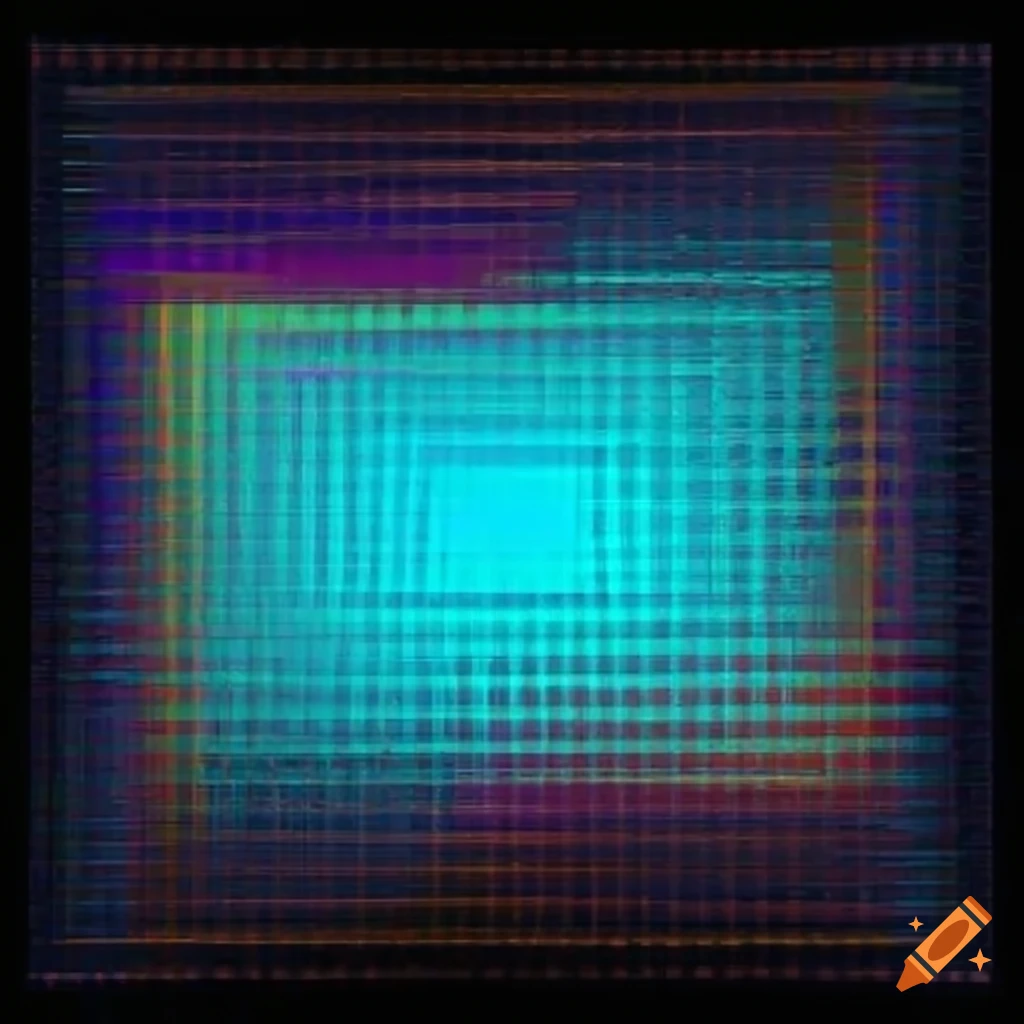 Square screen with glitches on Craiyon