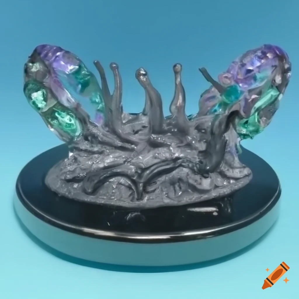 Crystal mind flayer figurine on Craiyon