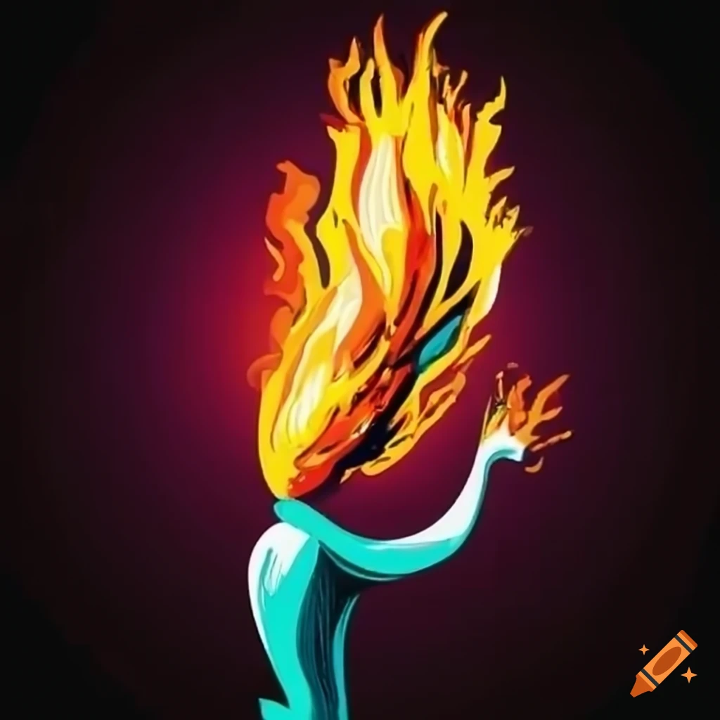 Flying torch monster on Craiyon