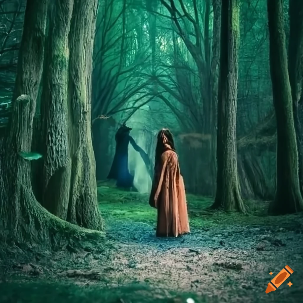 Enchanted forest on Craiyon