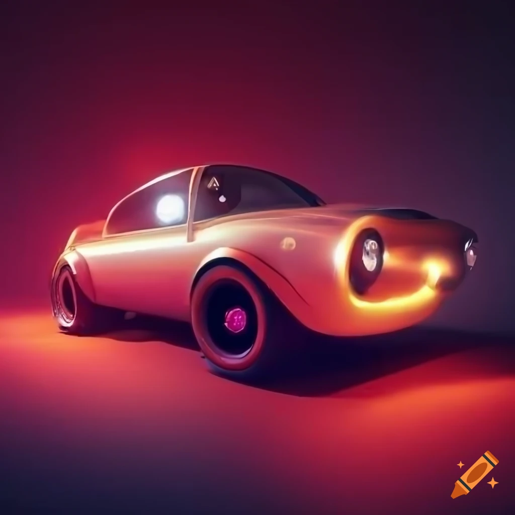 Retro futuristic toyota 2000gt with turbo-thrust jet engine in a 70s ...