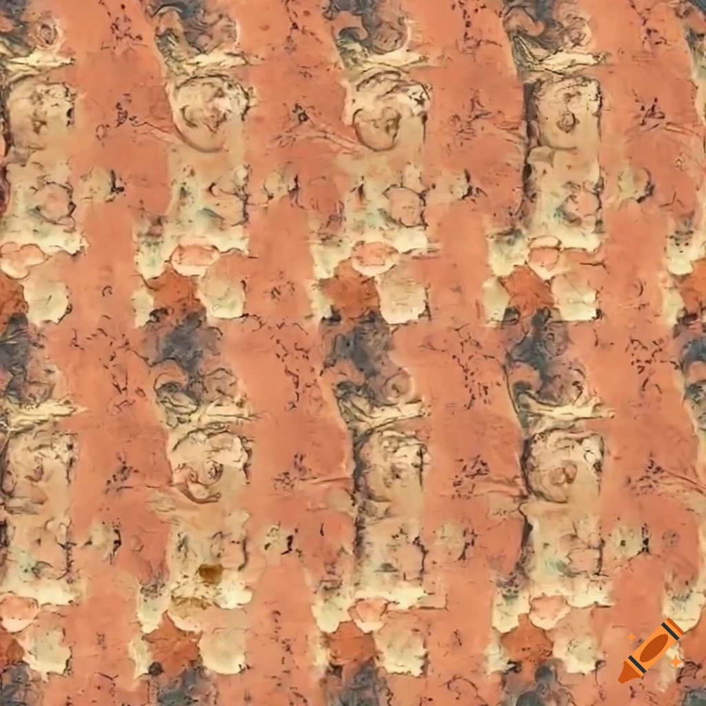 Seamless peeling wallpaper texture with faded floral pattern on Craiyon