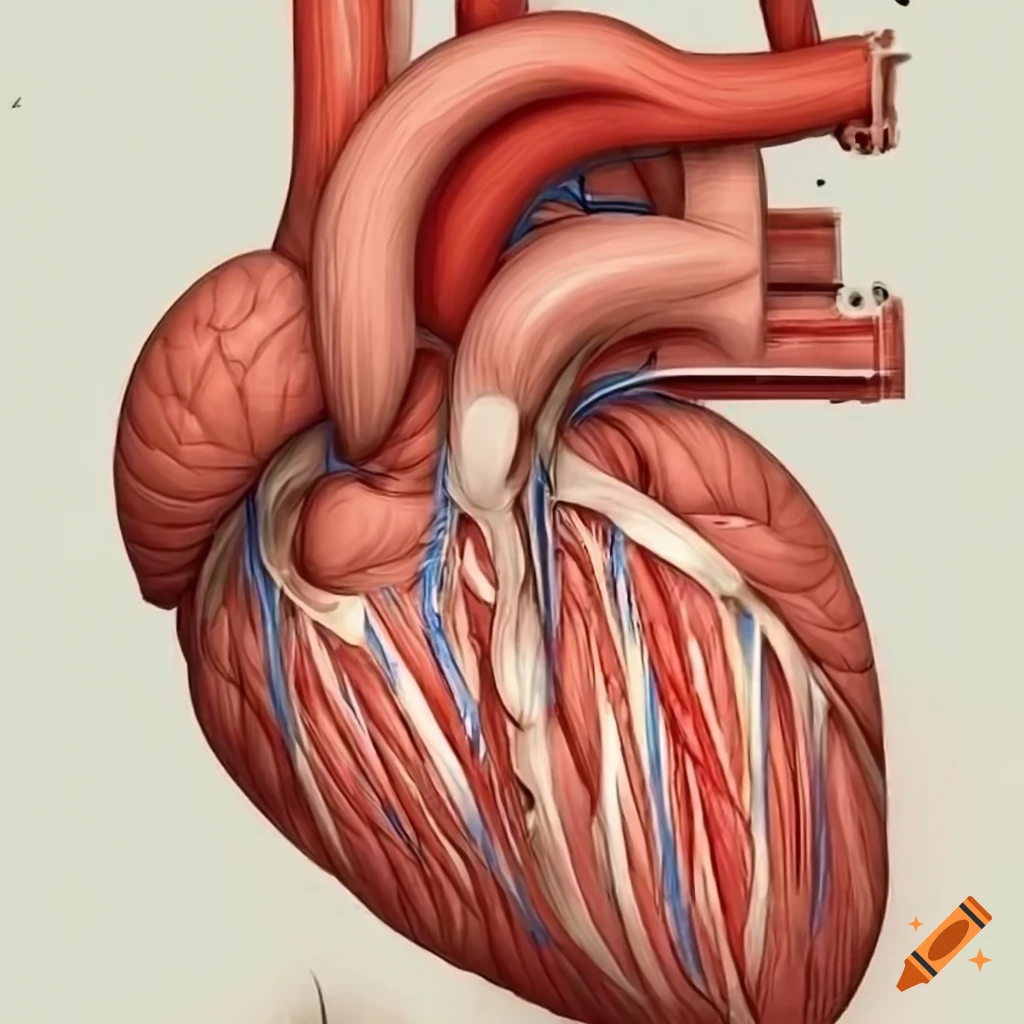 Anatomically correct depiction of cardiac muscle for medical ...