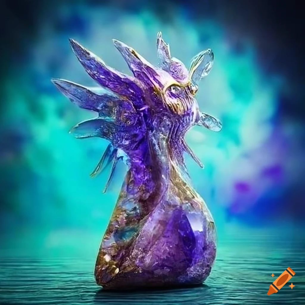 Ethereal crystal creatures exuding peace and serenity on Craiyon