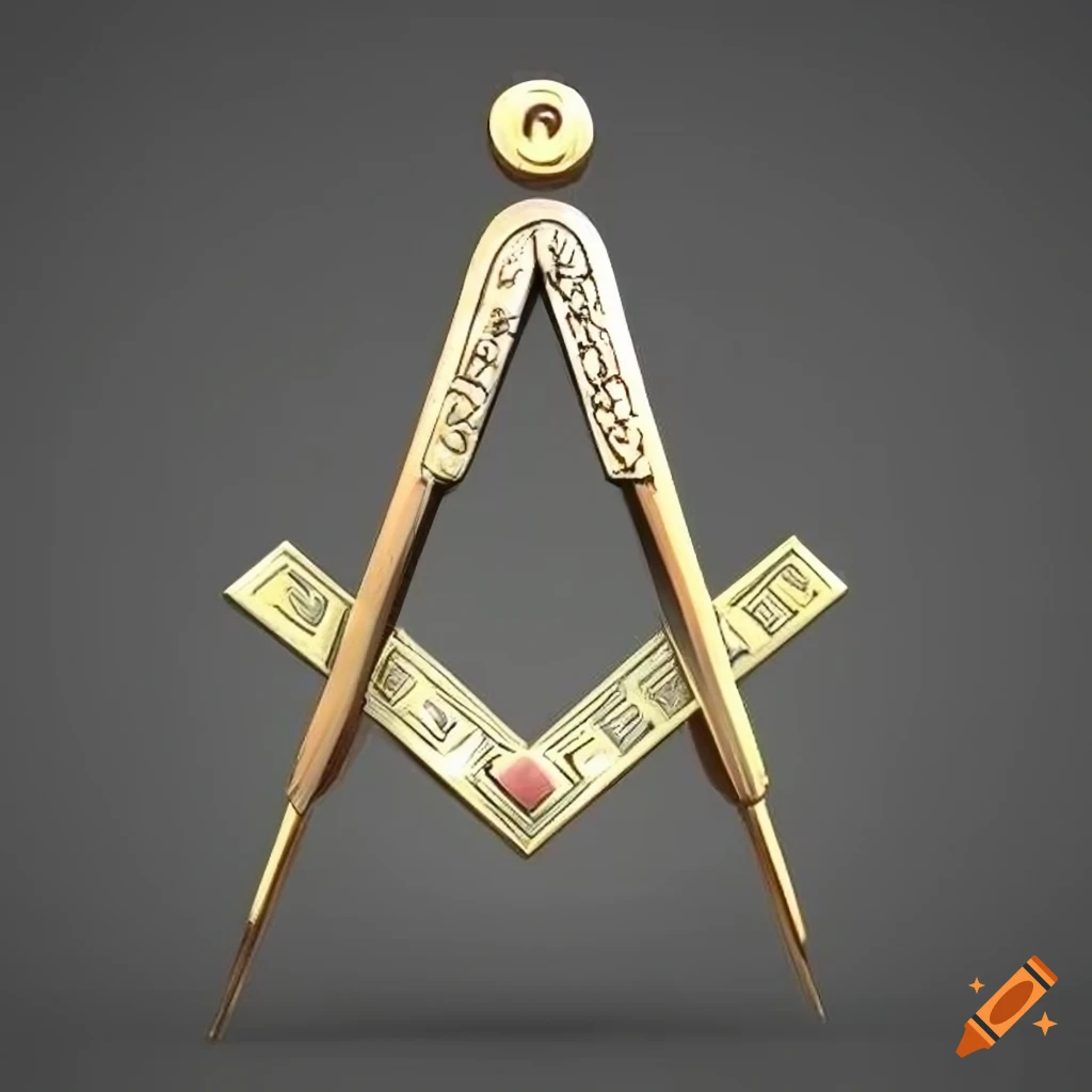 Masonic emblem in 3d on Craiyon