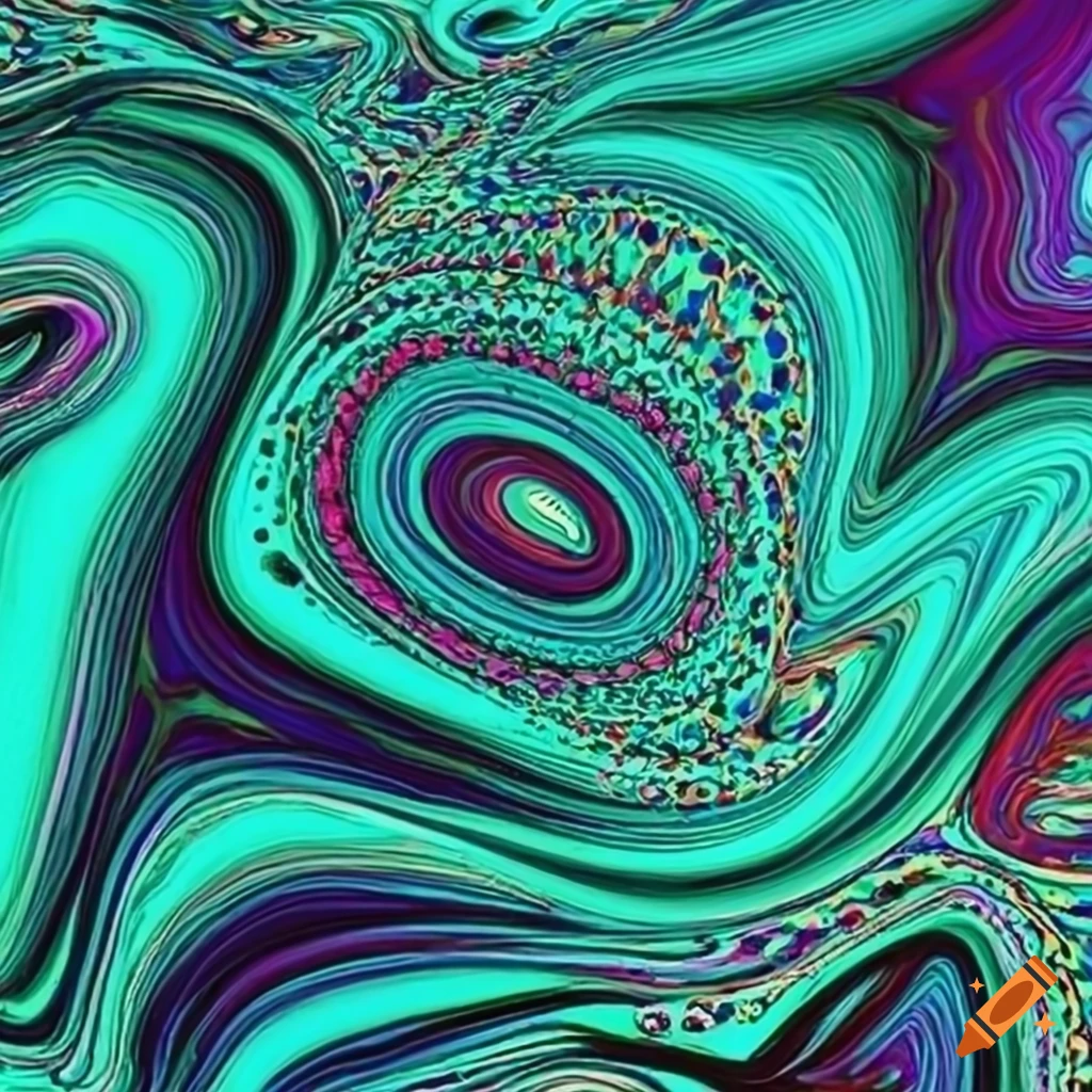 Abstract teal color pattern on Craiyon