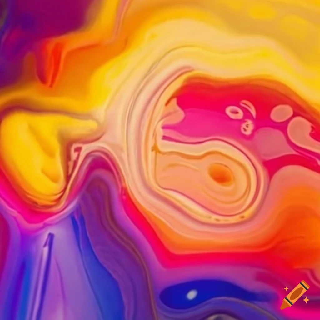 Vibrant colors abstract art on Craiyon