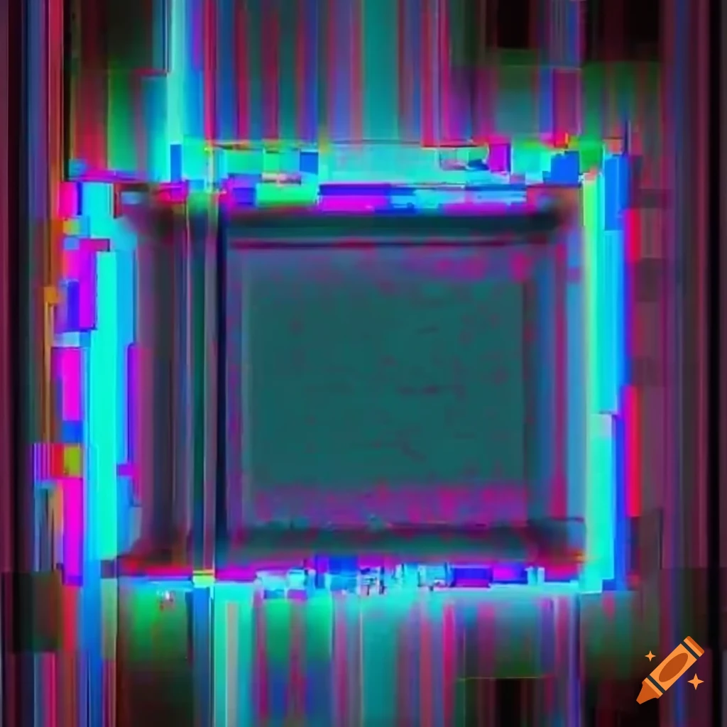 Glitchy square screen on Craiyon