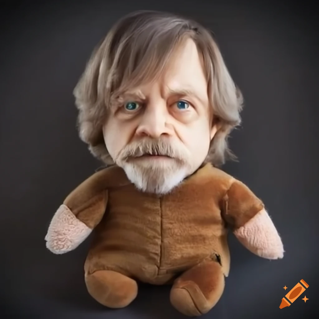 Realistic mark hamill plushie on Craiyon