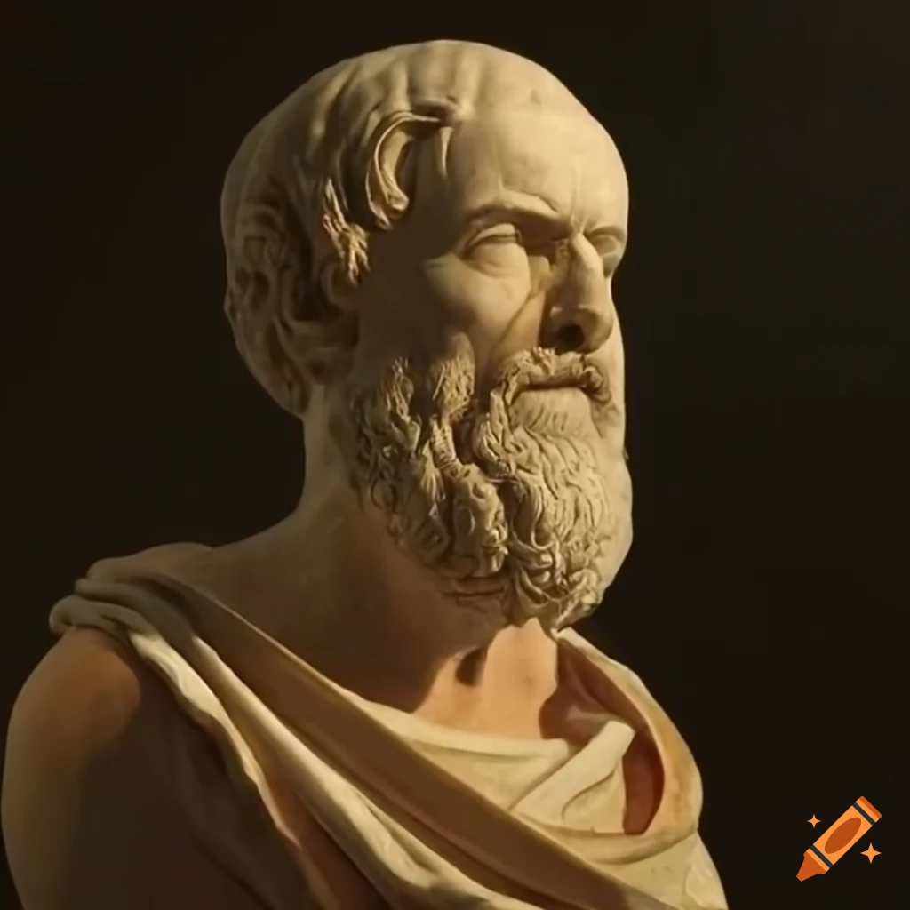 Ancient philosopher democritus on Craiyon