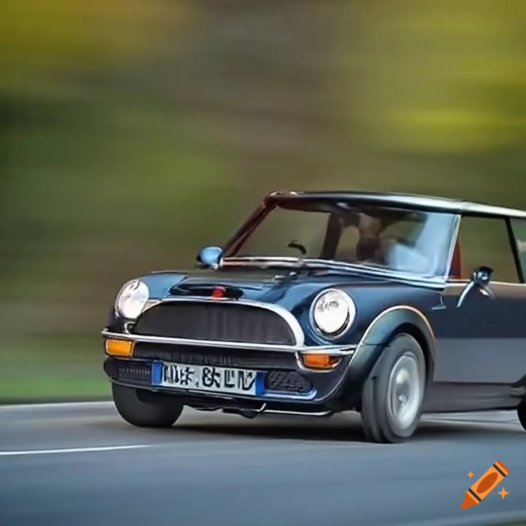 Michael Knight driving a Kitt mini cooper with a Mr. Bean lookalike on ...