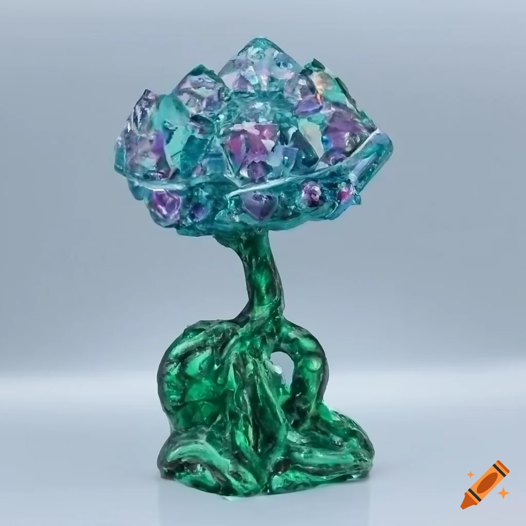 Crystal mind flayer figurine on Craiyon