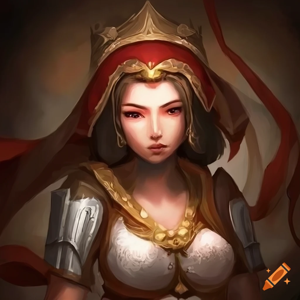 Strong And Noble Japanese Paladin Woman In Fantasy Art Style On Craiyon