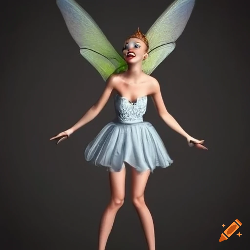 Birthday fairy with sharp teeth on Craiyon