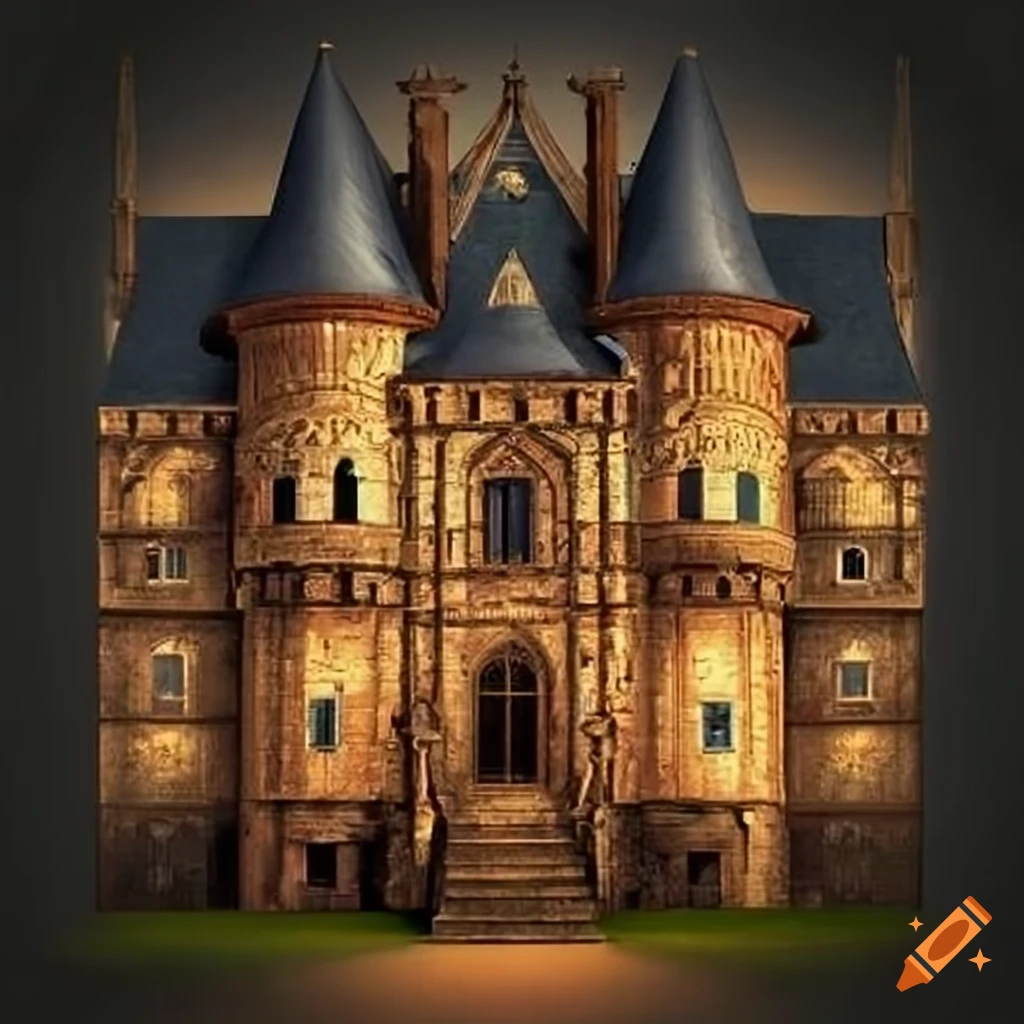 Medieval mansion on Craiyon