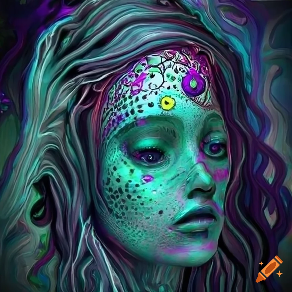 Trippy telepathy concept art on Craiyon