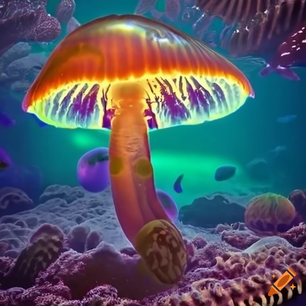 Symmetrical wonders of the sea reveal a jellyfish-crafted mushroom ...