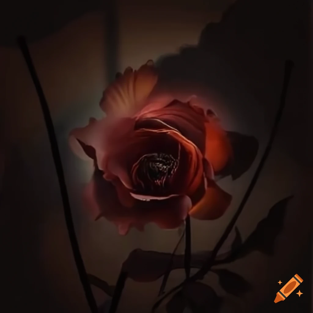 Artwork depicting the flower of evil on Craiyon