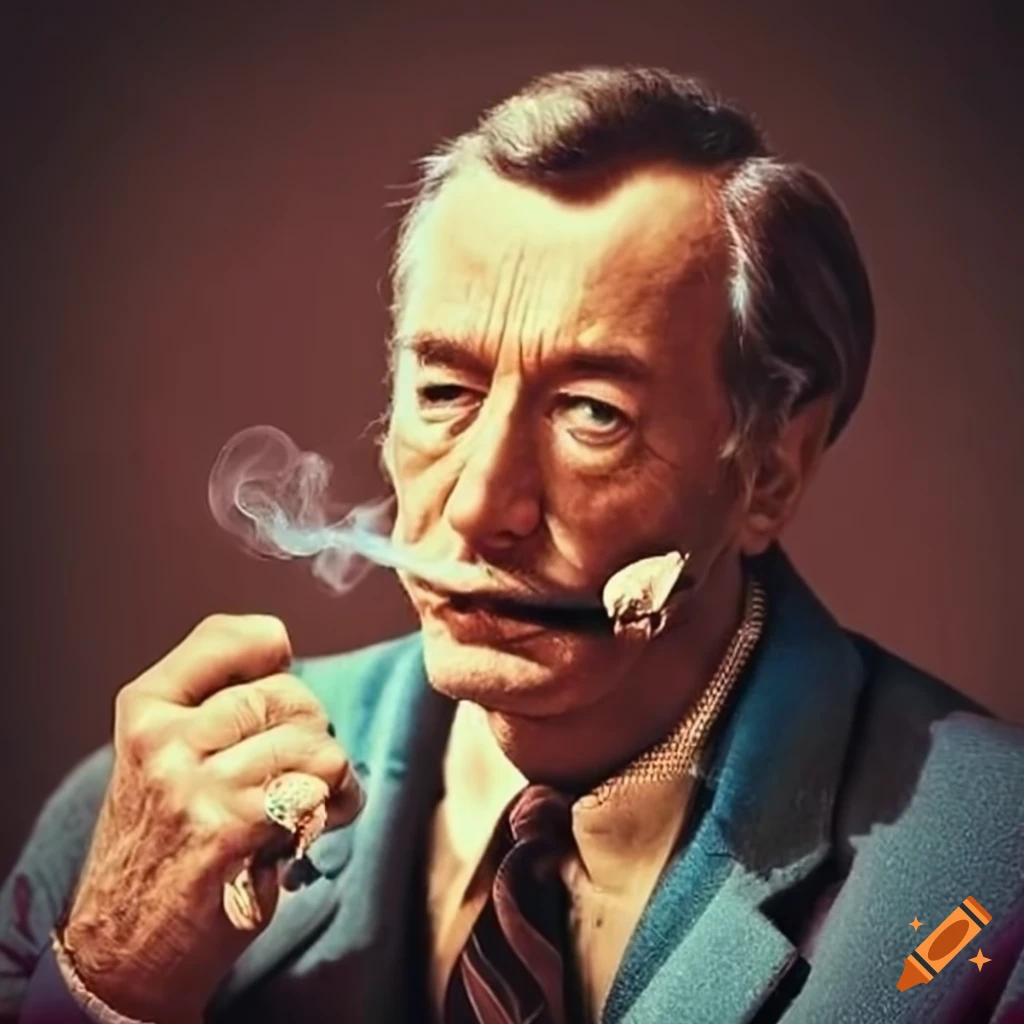 Jimmy stewart smoking a pipe with bubbles on Craiyon