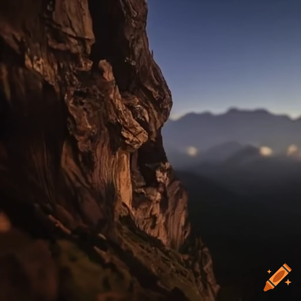 Mountain landscape on Craiyon