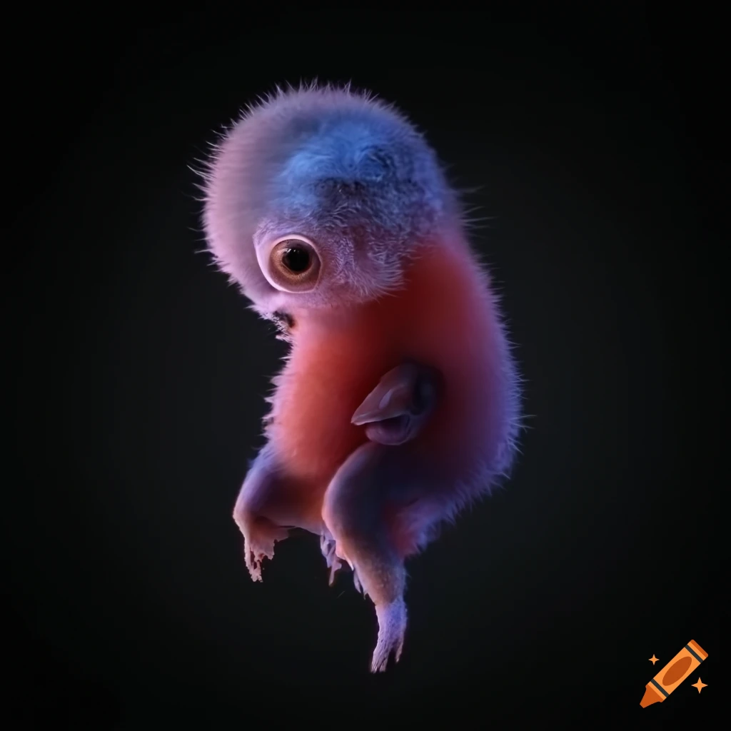 Fluffy creature feeding on nerve endings, metaphor for chronic pain on ...