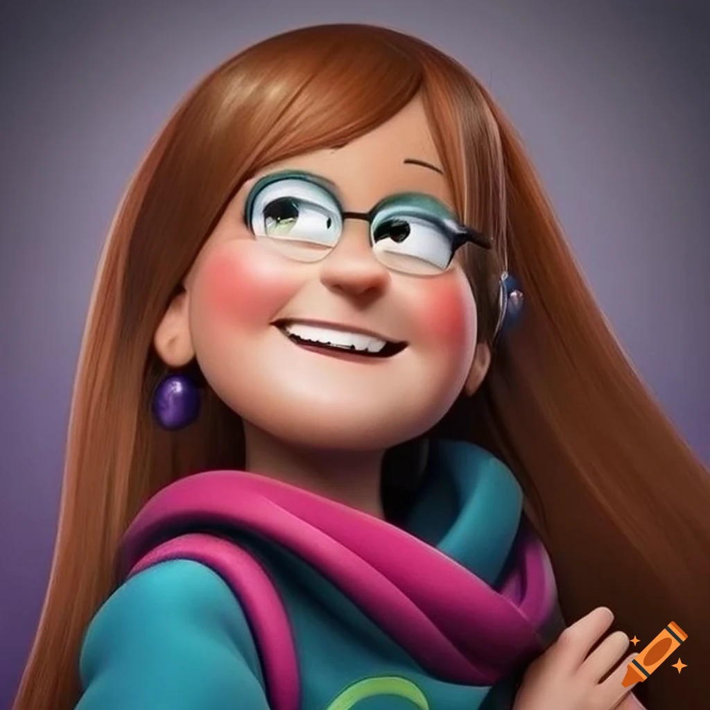 High-resolution super-detailed portrait of mabel pines on Craiyon