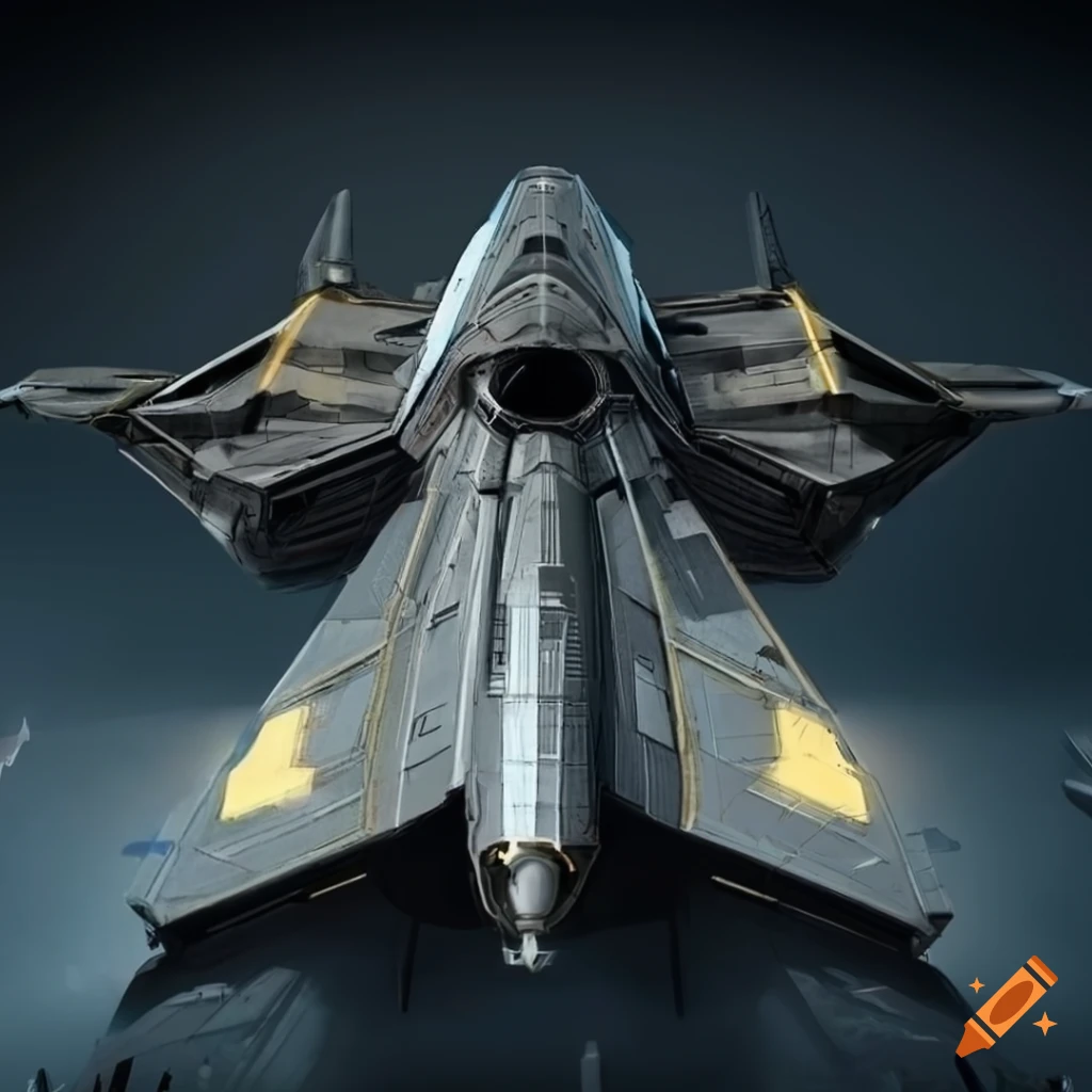 Hyper-realistic delta 7b naboo n-1 interceptor in ancient jedi temple hangar on Craiyon