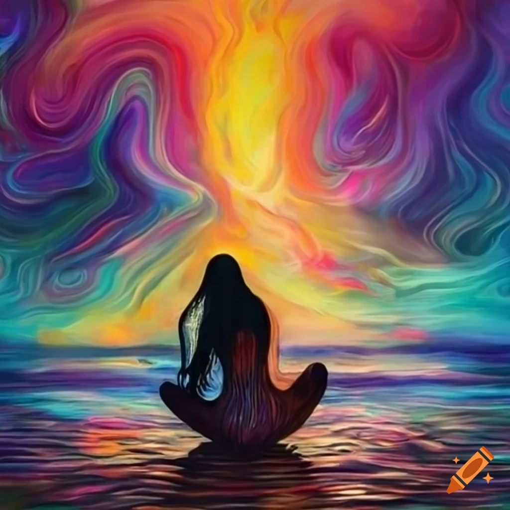 Artwork depicting spiritual love by alex gray on Craiyon