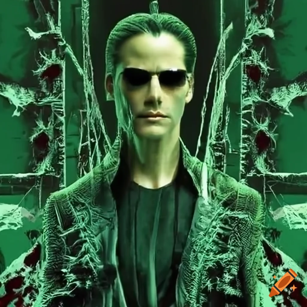 Text: goodbye matrix on Craiyon