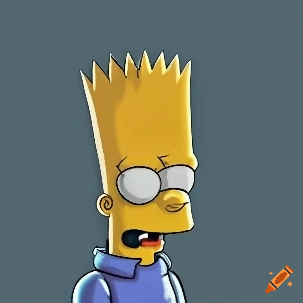 Bart simpson in a unique artistic style on Craiyon
