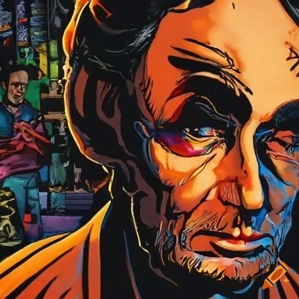 Rockwell inspired Noir graphic novel LSD Abraham Lincoln's by Norman ...