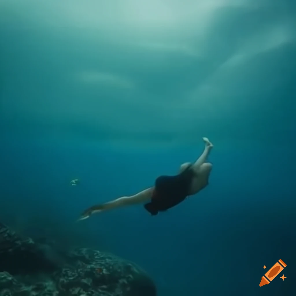 Underwater scene on Craiyon