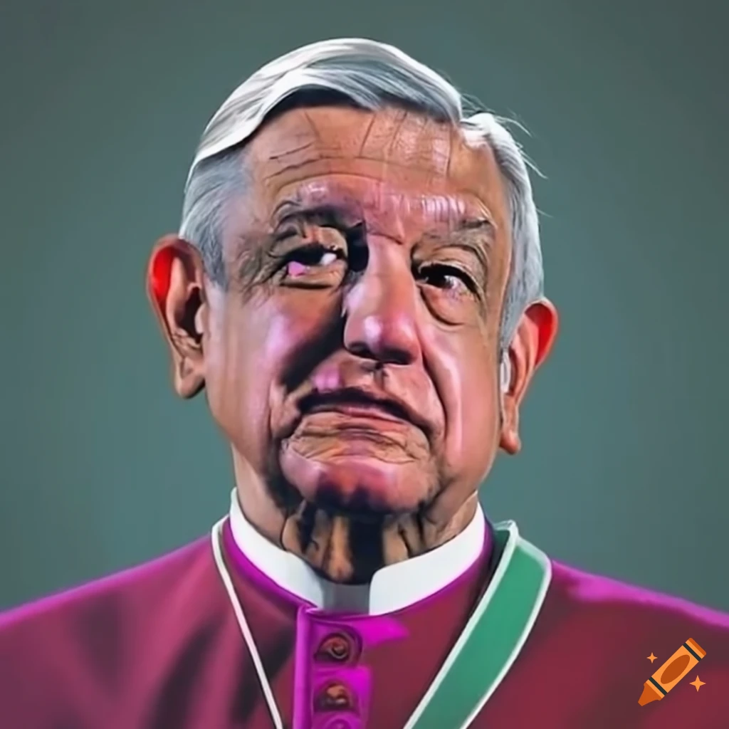 Bishop with amlo's face on Craiyon