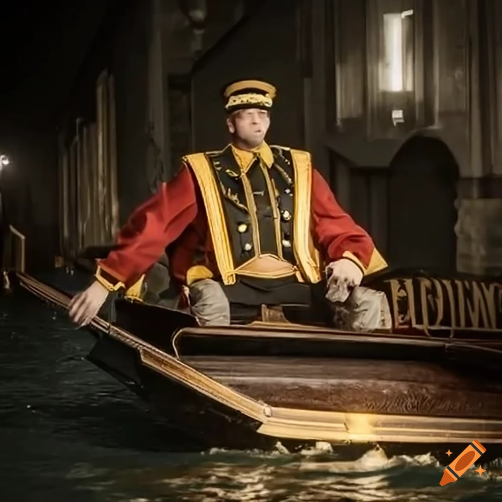 Captain marco, gondola captain with a heart of gold on Craiyon